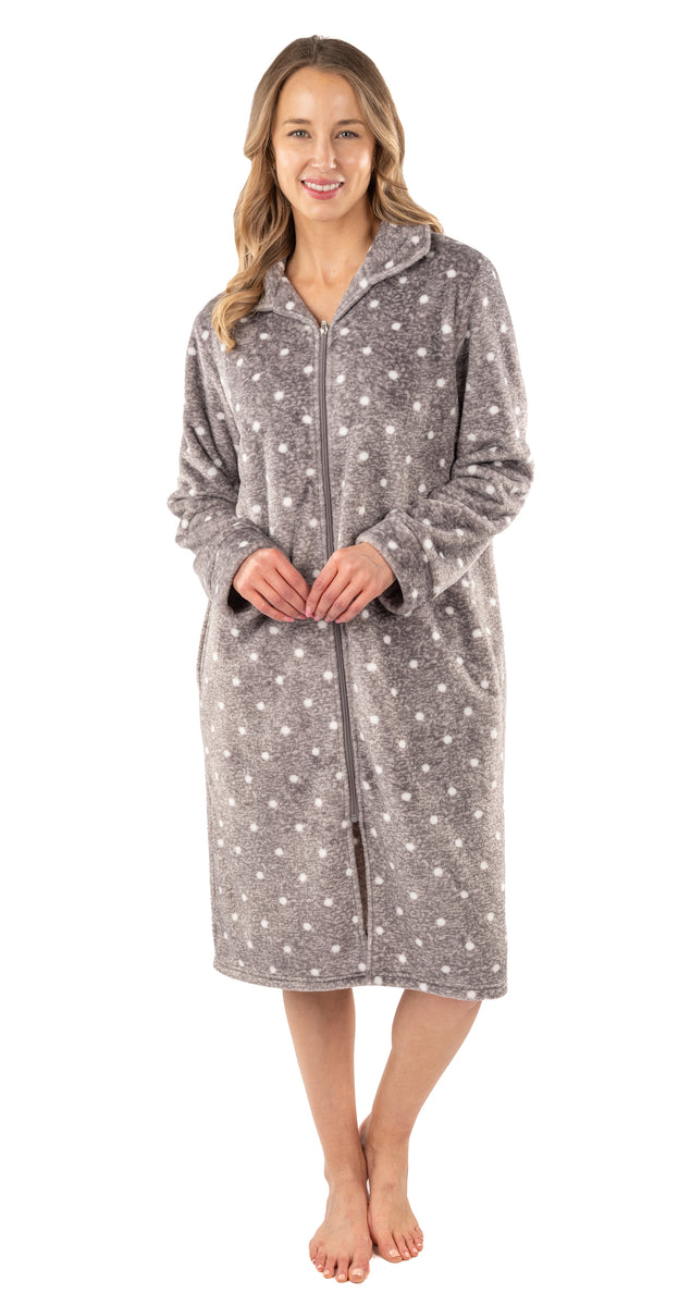 Patricia Plush Zip Robe 42" – Indulge Boutique